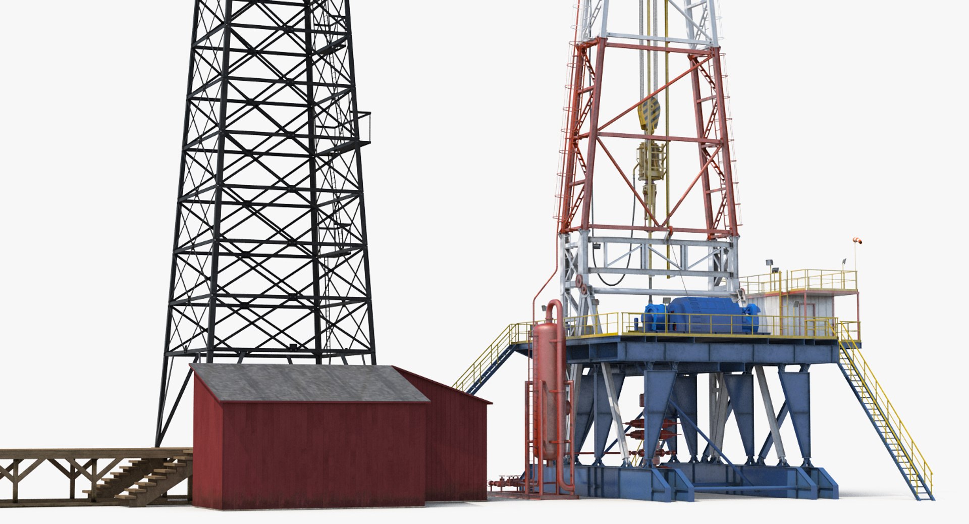 Oil production equipment 3D model - TurboSquid 1183993