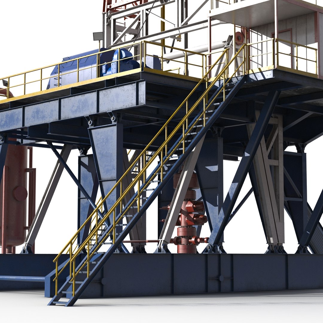 Oil production equipment 3D model - TurboSquid 1183993