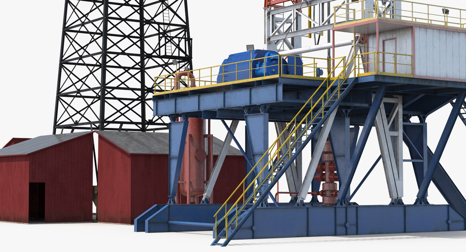 Oil production equipment 3D model - TurboSquid 1183993