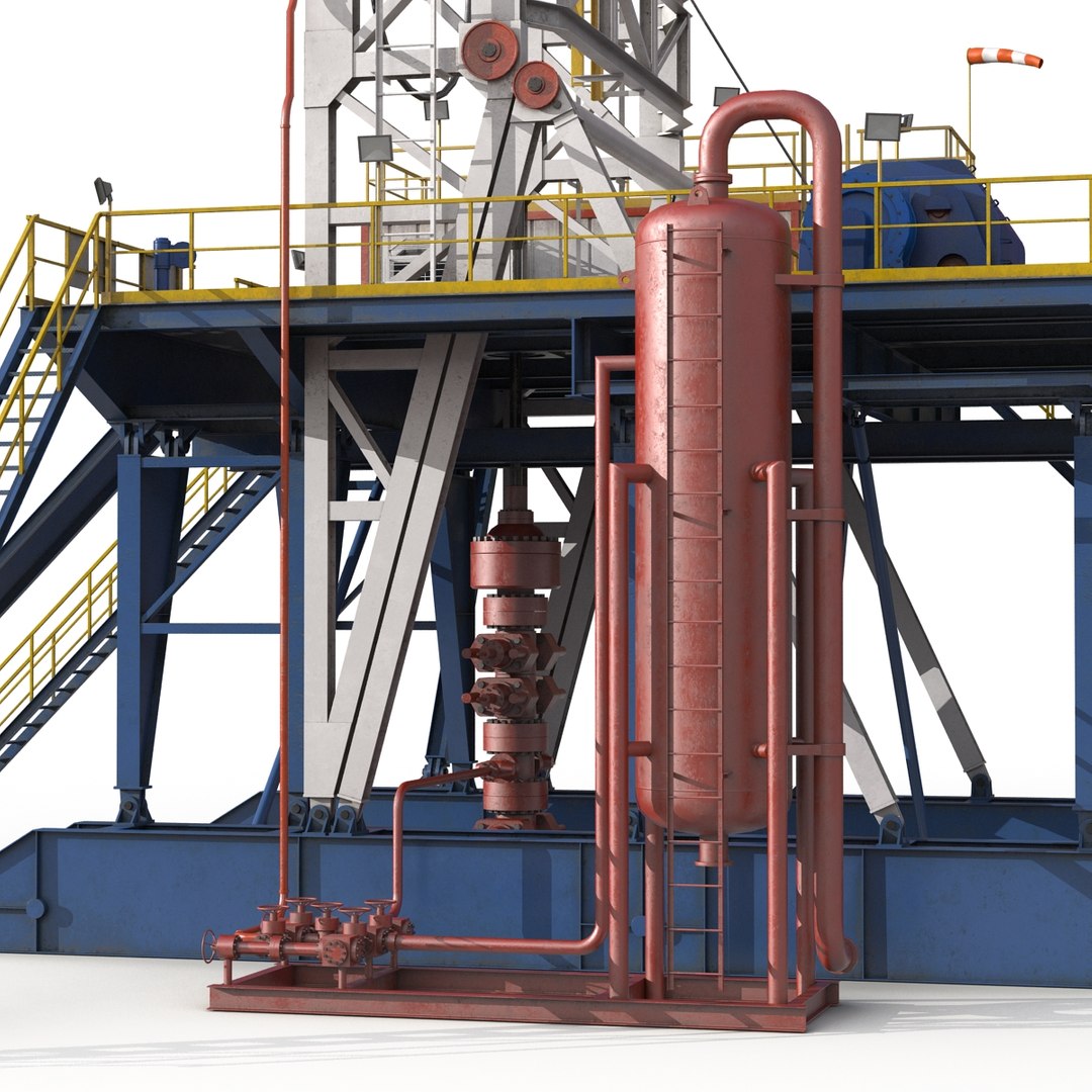 Oil production equipment 3D model - TurboSquid 1183993