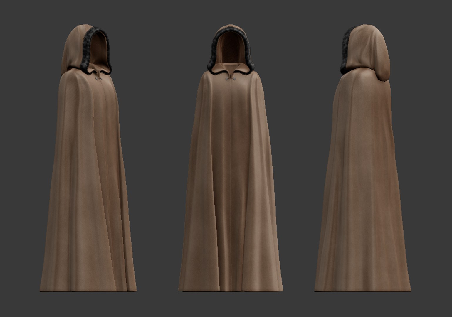 3D Model Male Female Cloak - TurboSquid 1444172