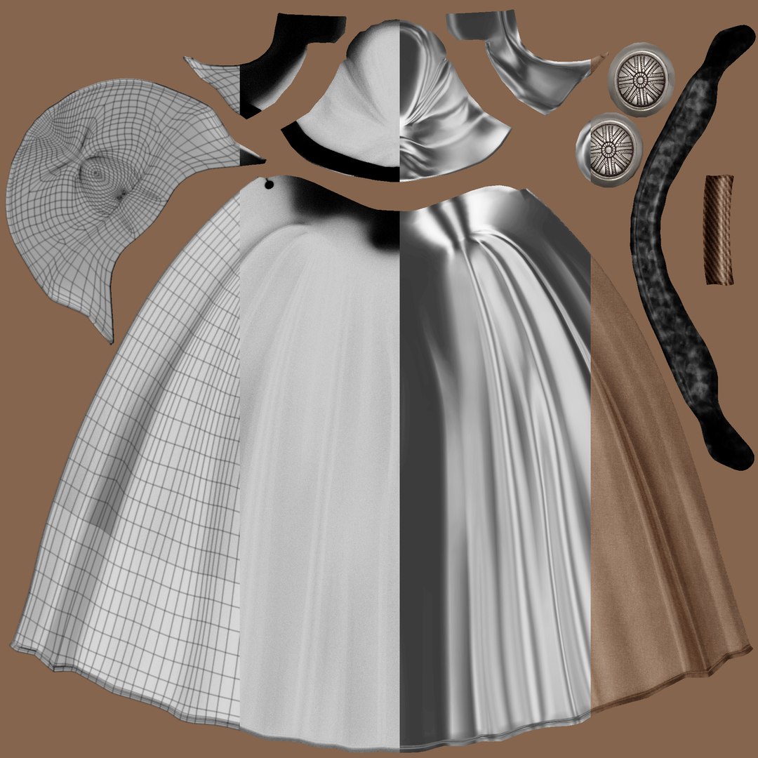3D Model Male Female Cloak - TurboSquid 1444172
