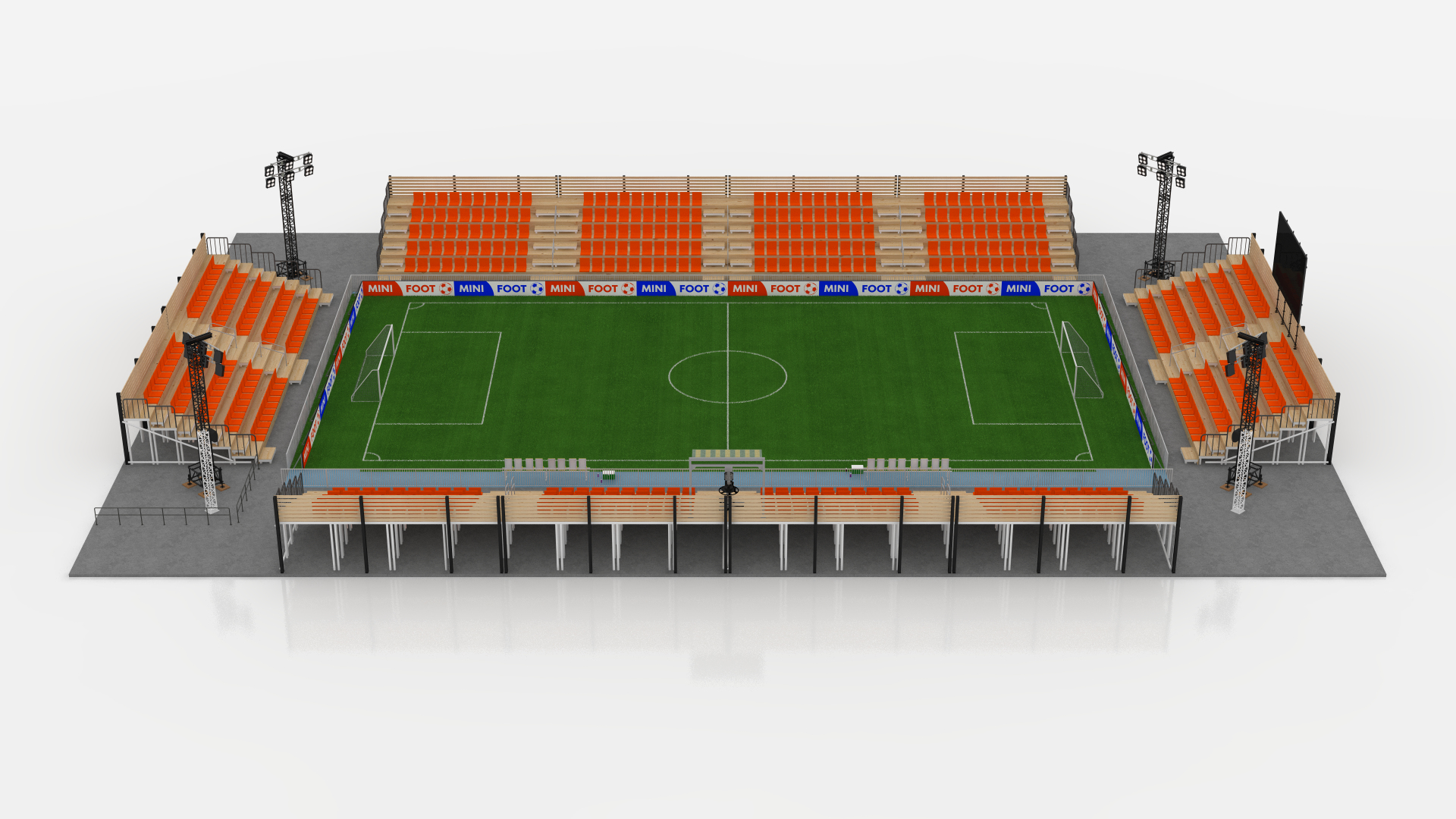 Mini Foot Stadium Model - TurboSquid 1778257