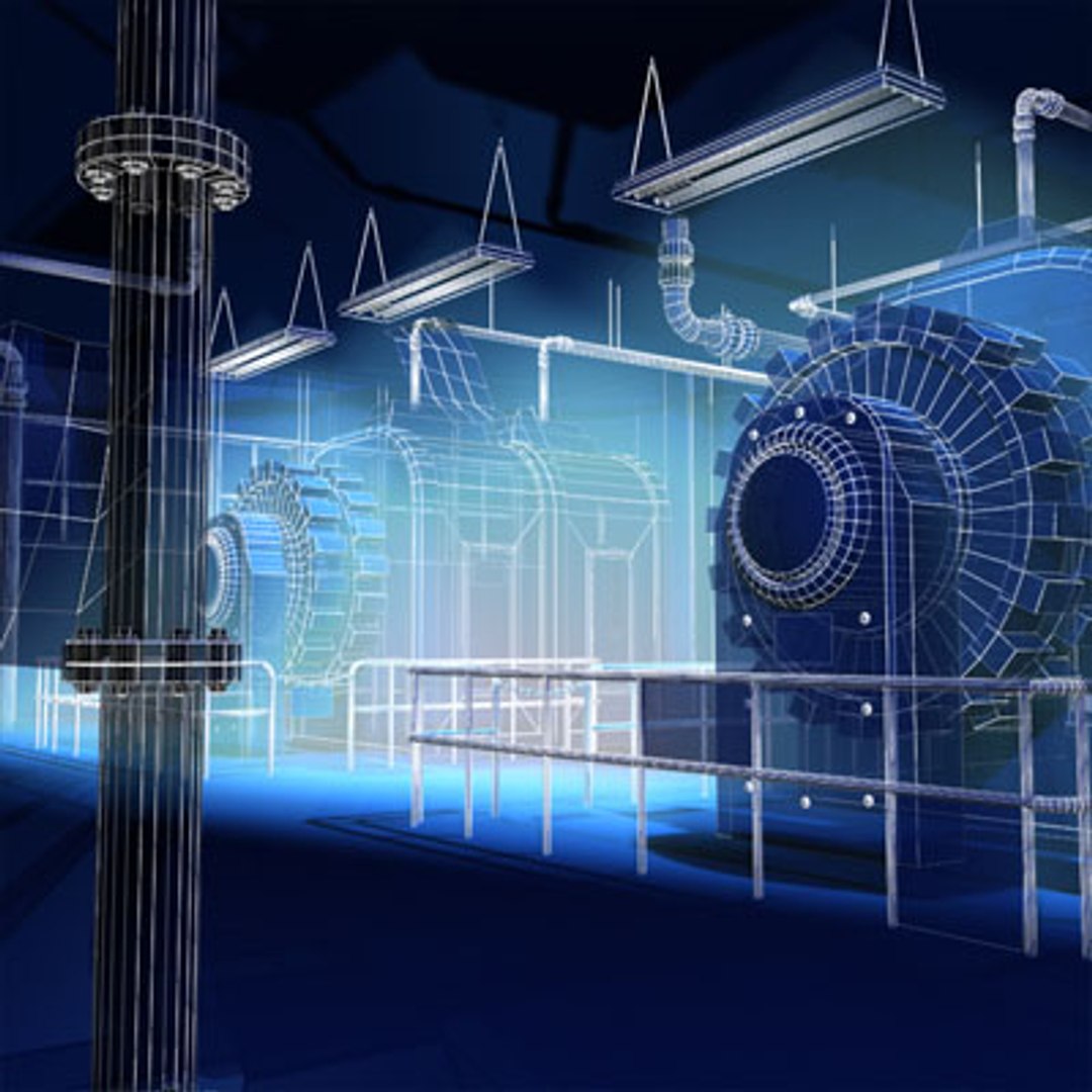3d Generator Stage Set 01 Model