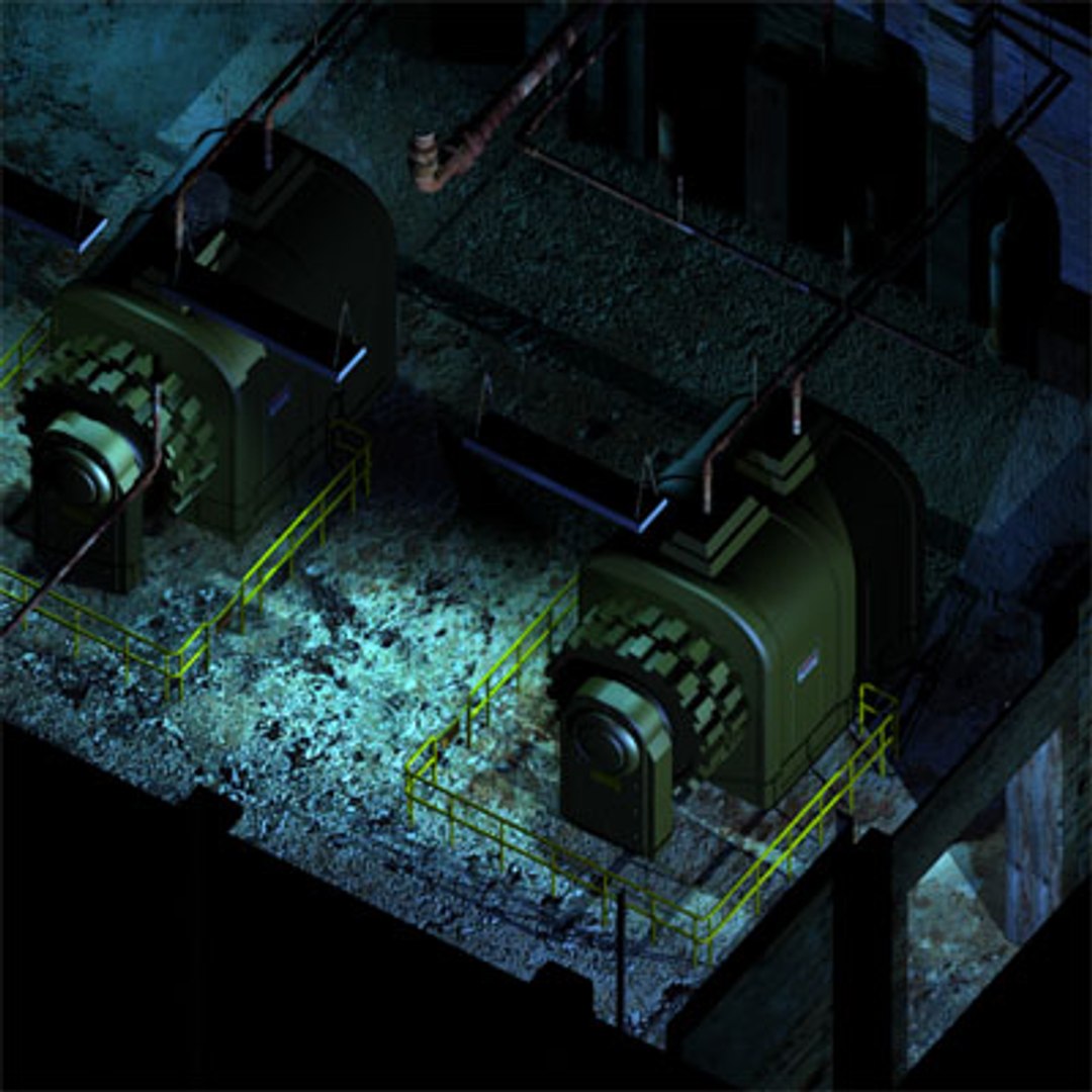 3d Generator Stage Set 01 Model