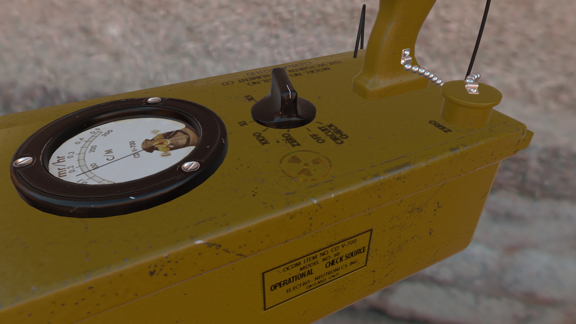 Cdv-700m Geiger Counter 3d Model