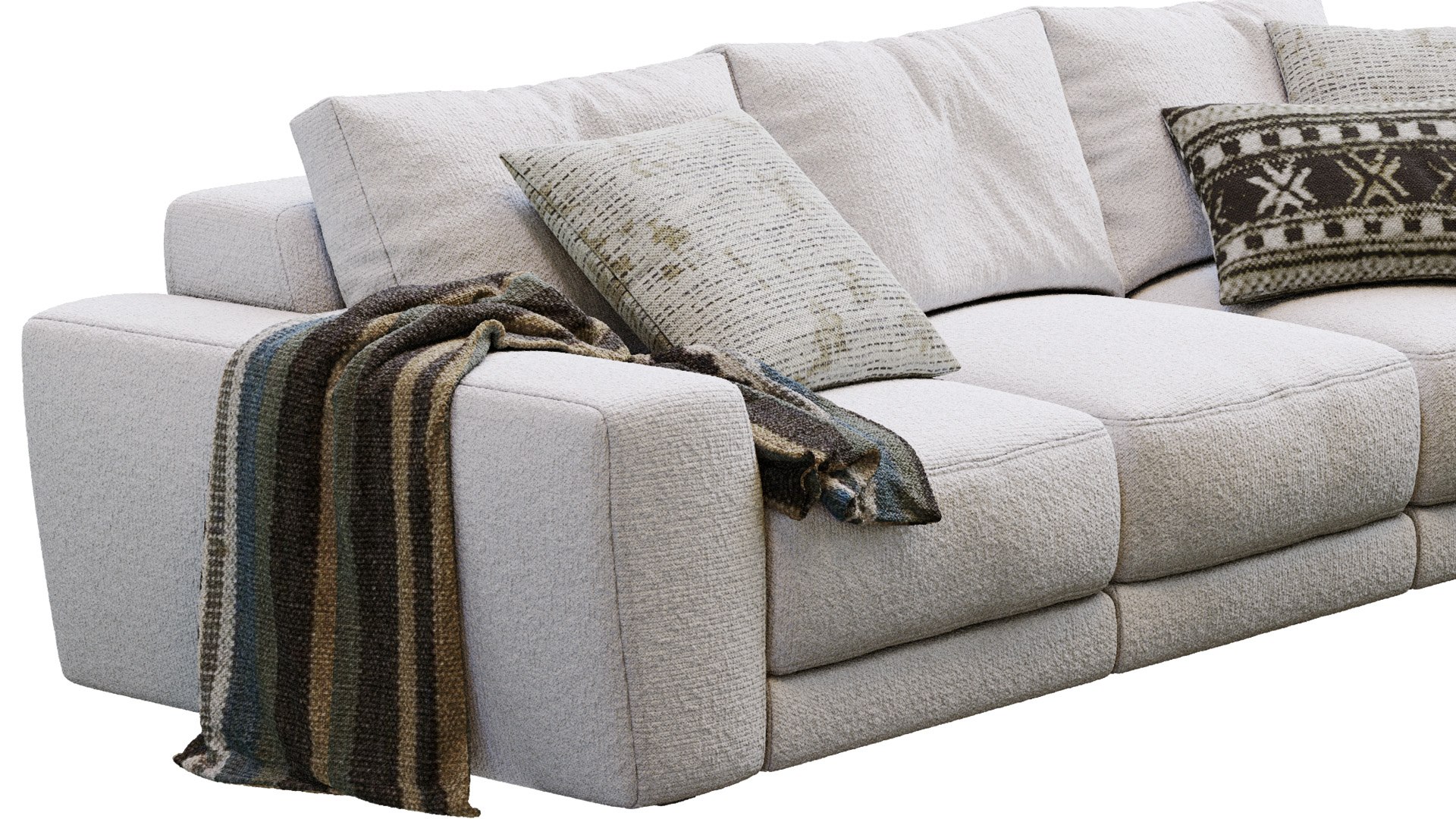 Pasha By Jesse 3 Seater 3D Model - TurboSquid 1954707
