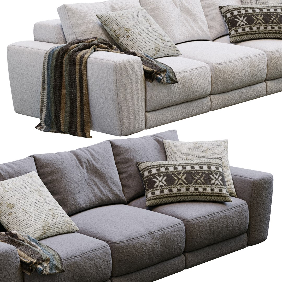 Pasha By Jesse 3 Seater 3D Model - TurboSquid 1954707
