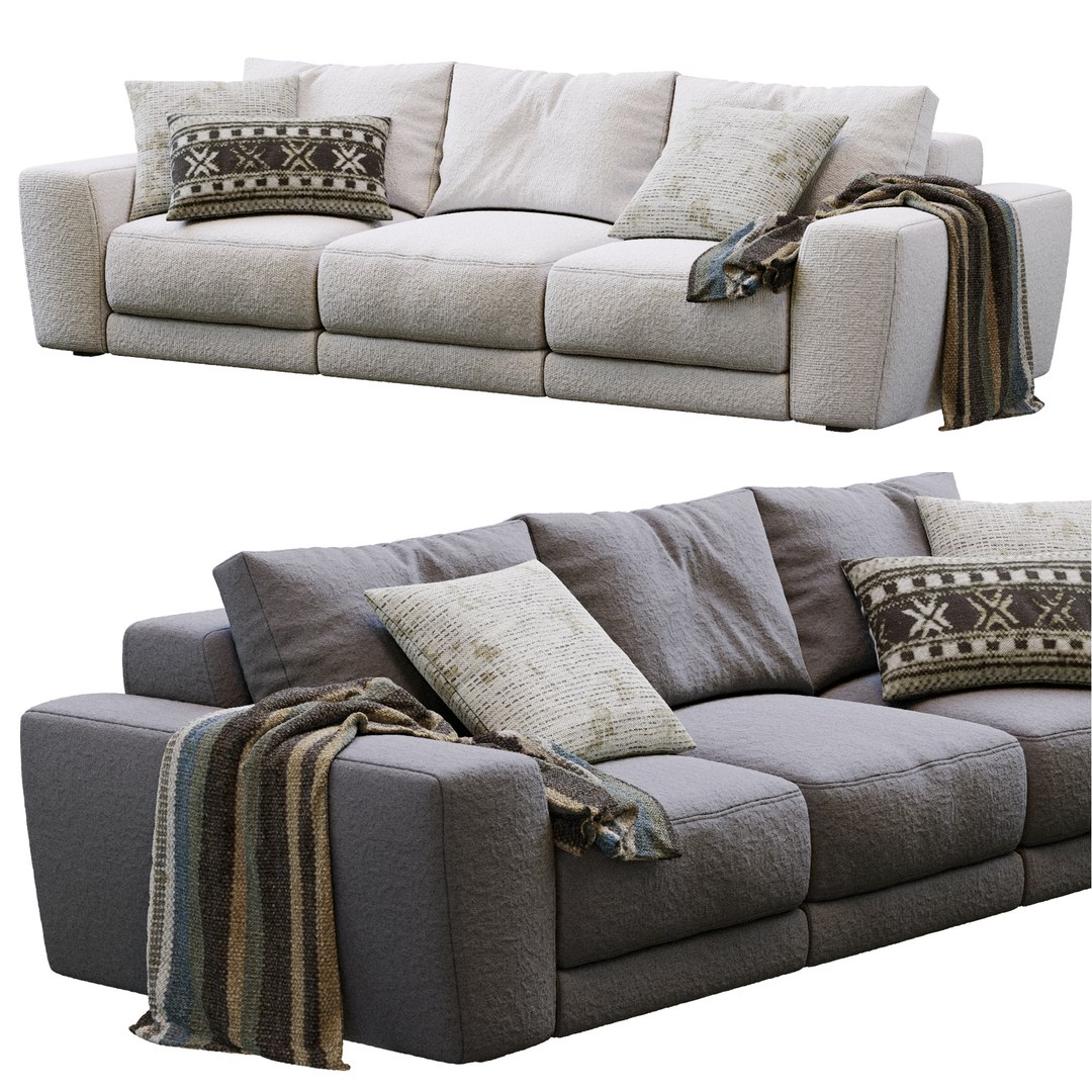 Pasha By Jesse 3 Seater 3D Model - TurboSquid 1954707