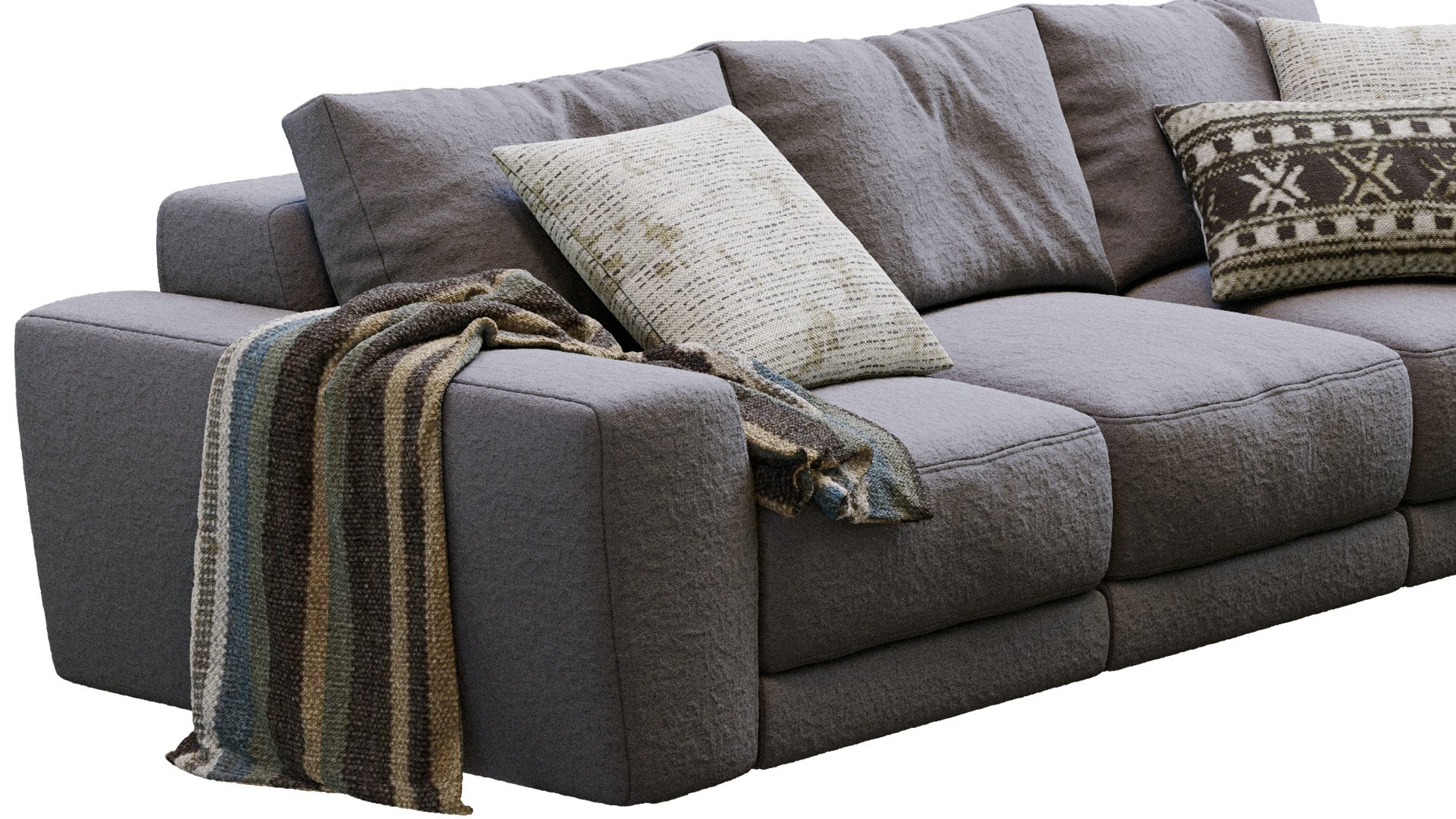 Pasha By Jesse 3 Seater 3D Model - TurboSquid 1954707