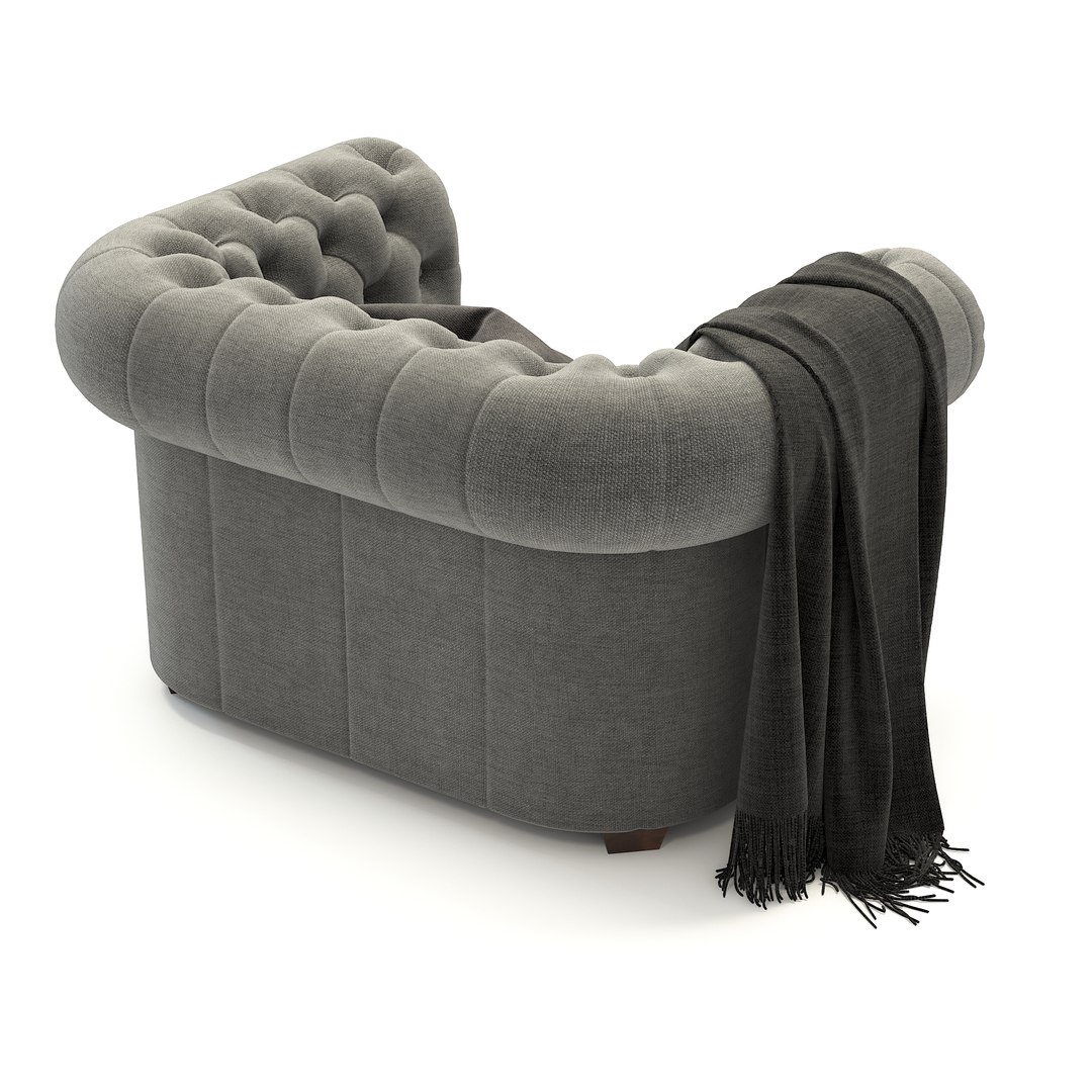 3d mayson chesterfield chair model
