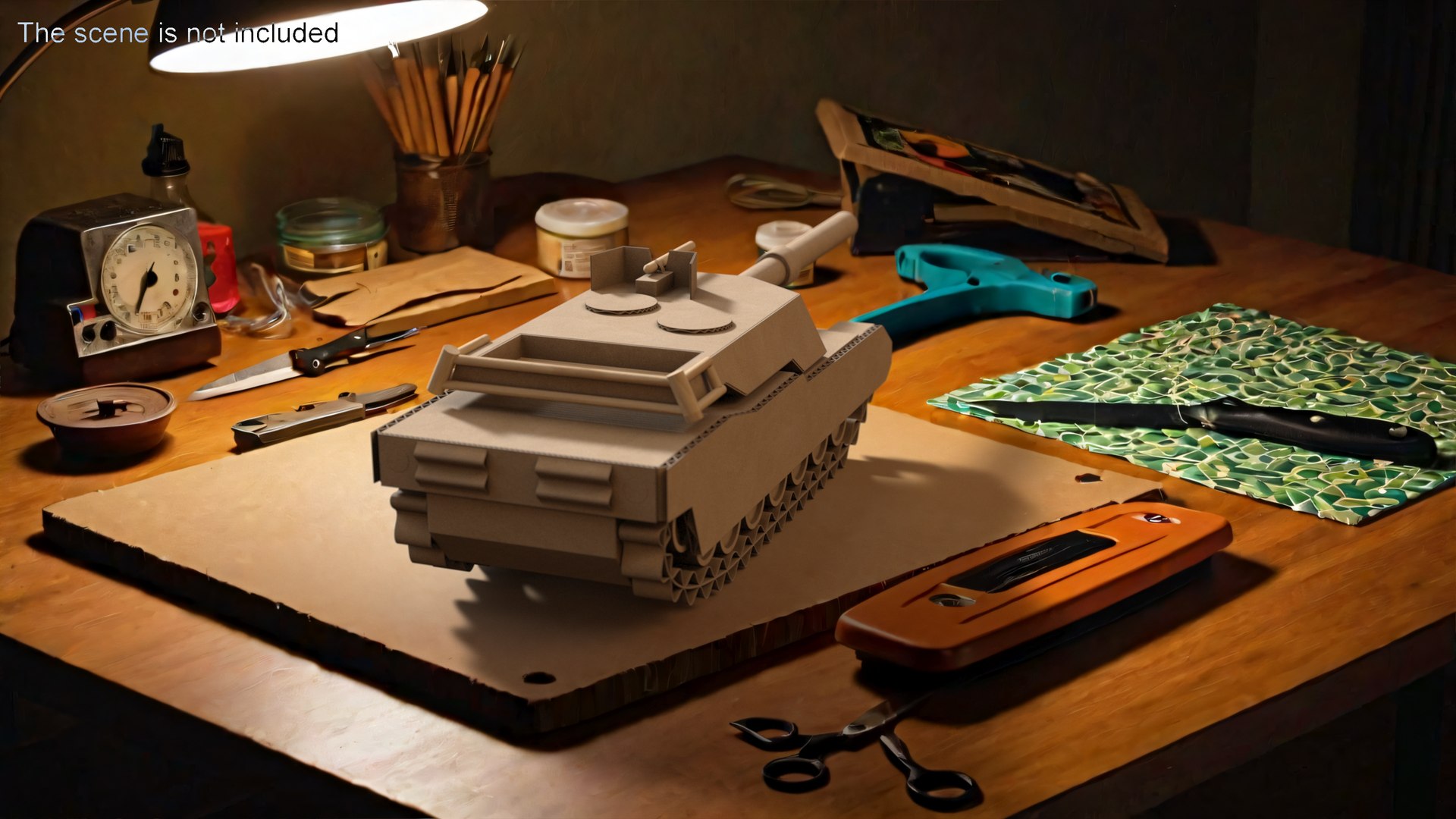 Cardboard Tank Replica Model - TurboSquid 2216740