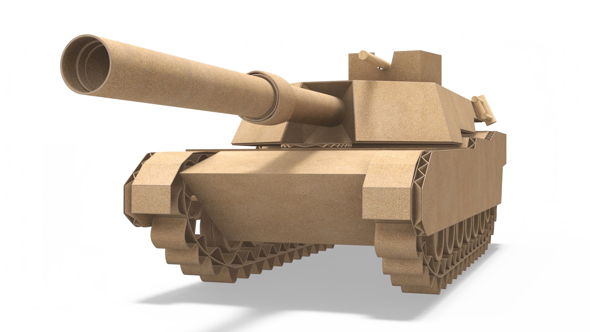 Cardboard Tank Replica Model - TurboSquid 2216740