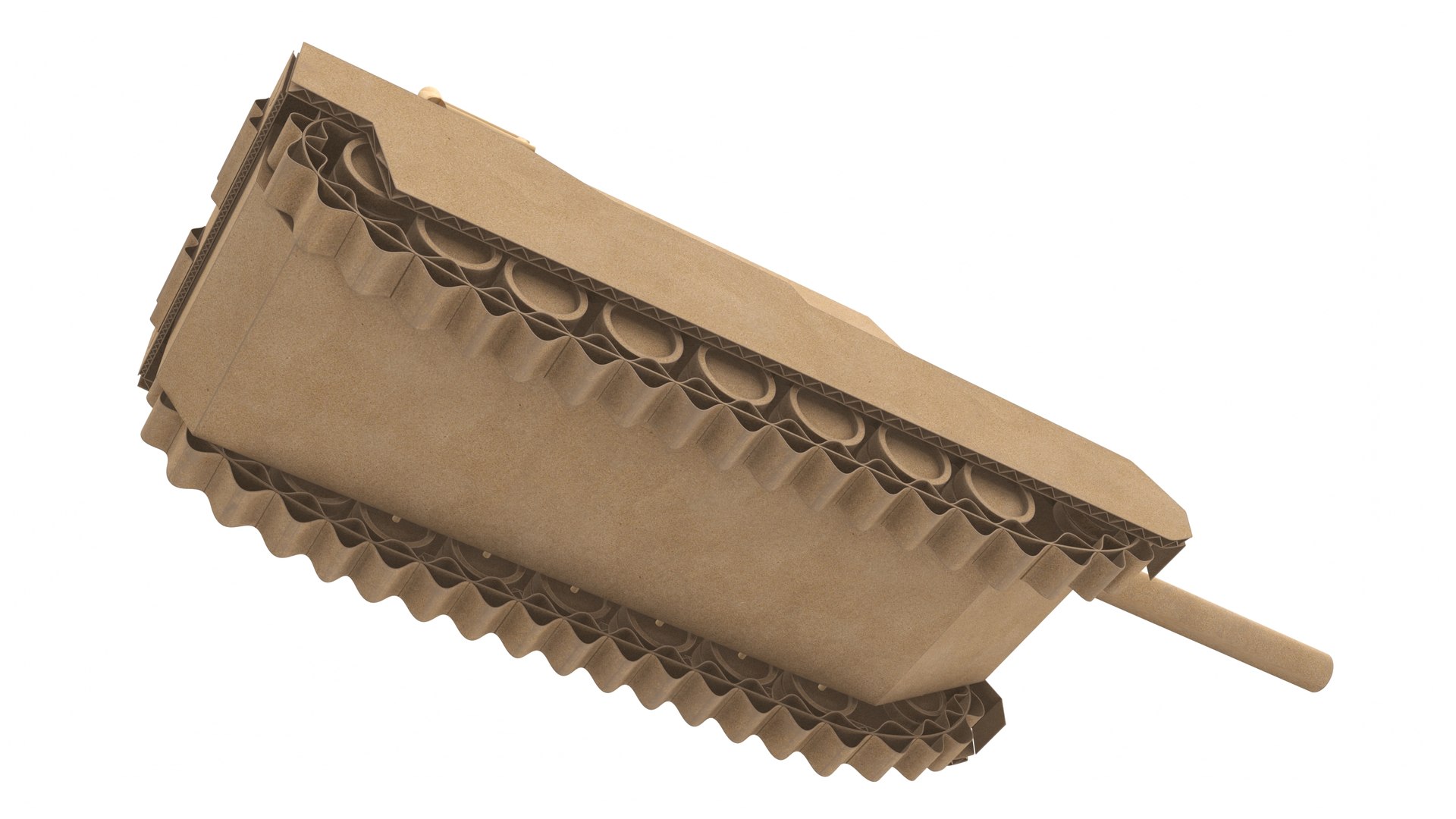 Cardboard Tank Replica Model - TurboSquid 2216740