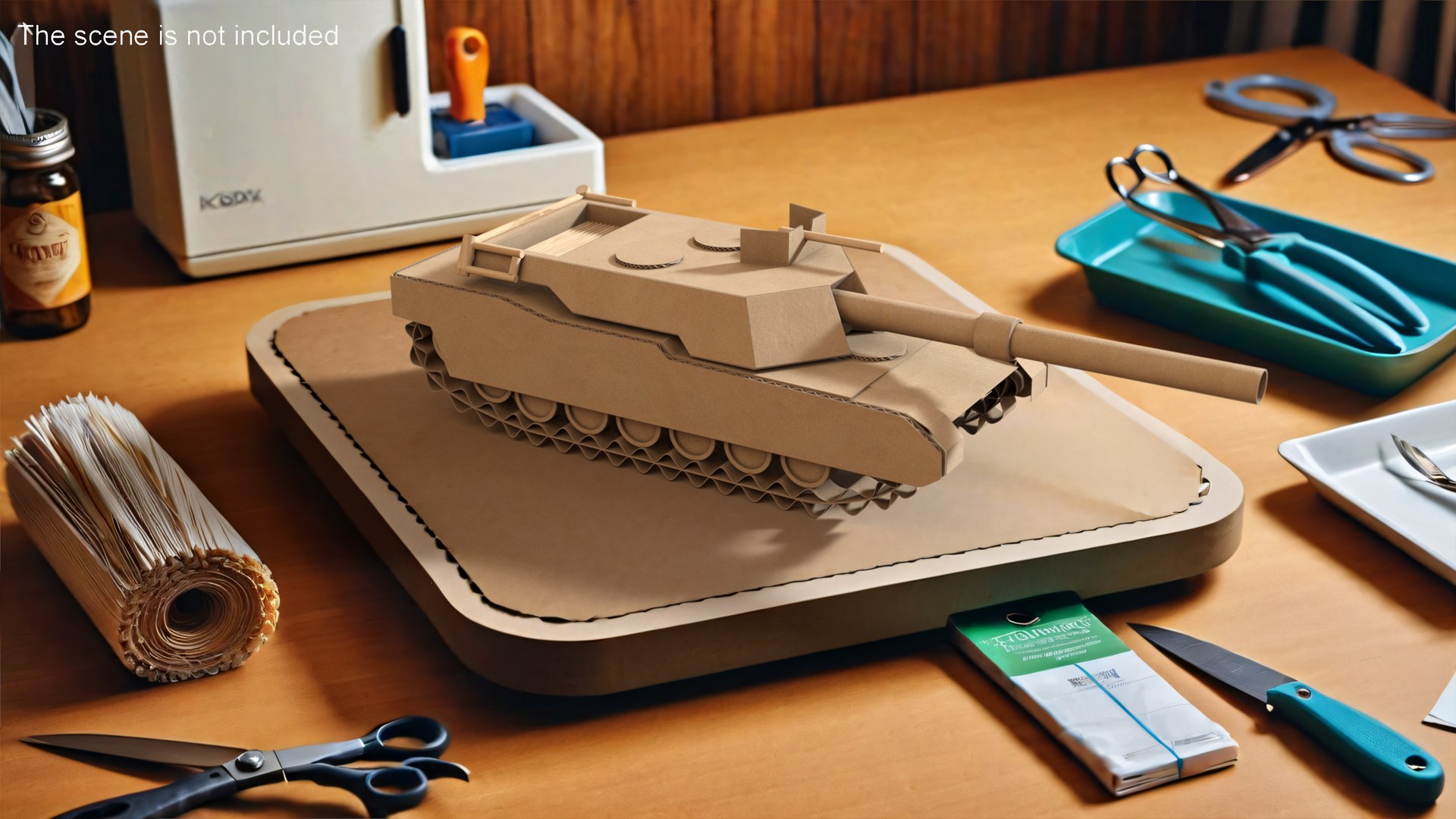 Cardboard Tank Replica Model - TurboSquid 2216740