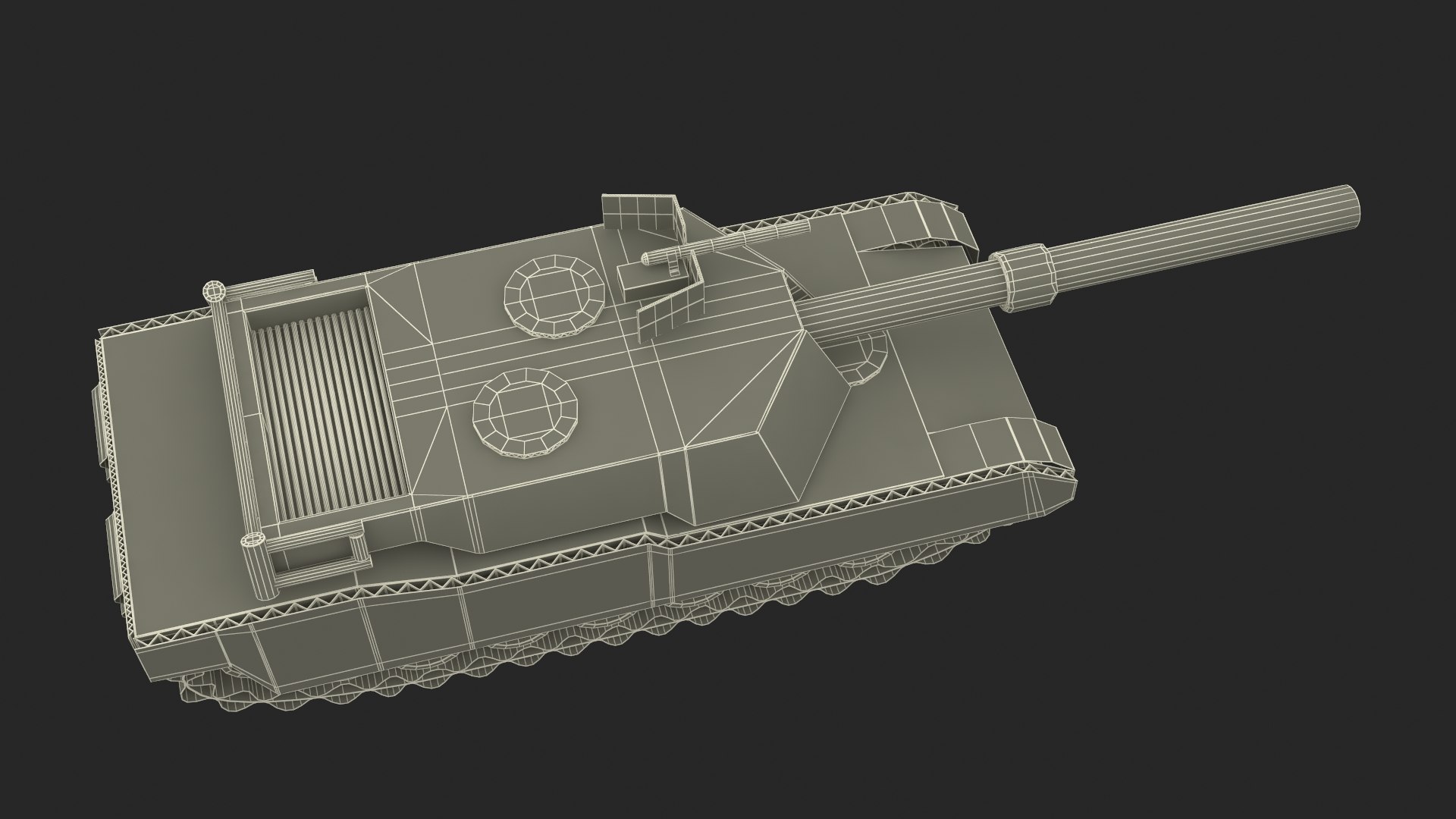 Cardboard Tank Replica Model - TurboSquid 2216740