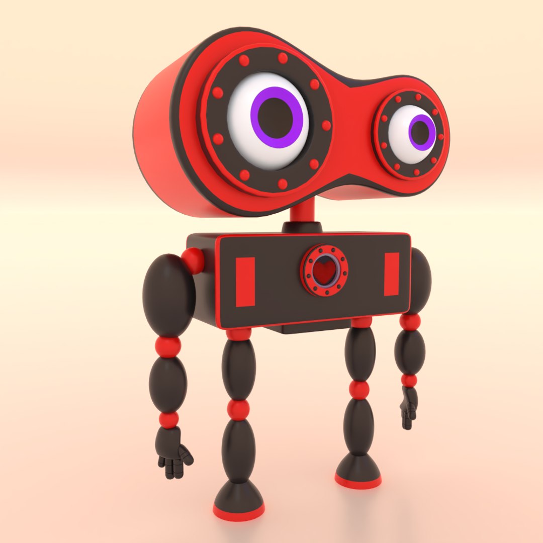 Toy Robot 008 3D Model - TurboSquid 1524873