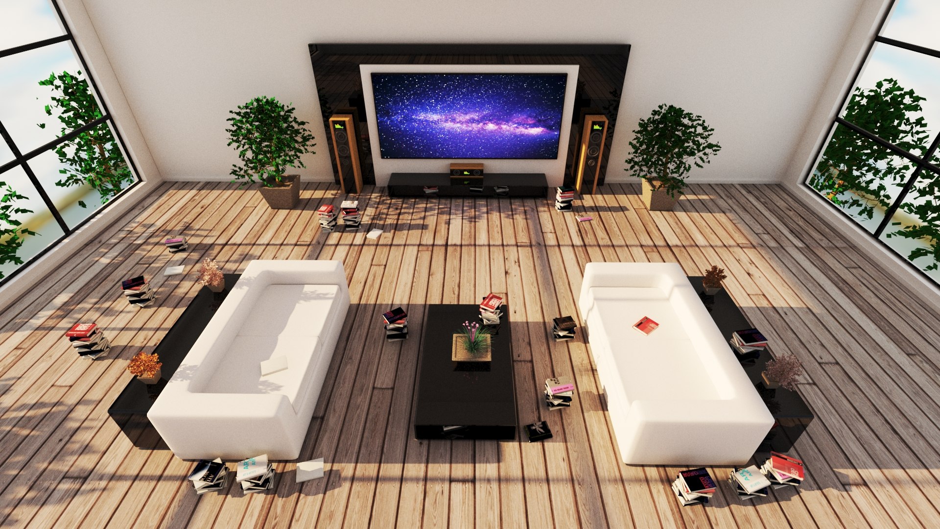 3D model 4 room living - TurboSquid 1678716