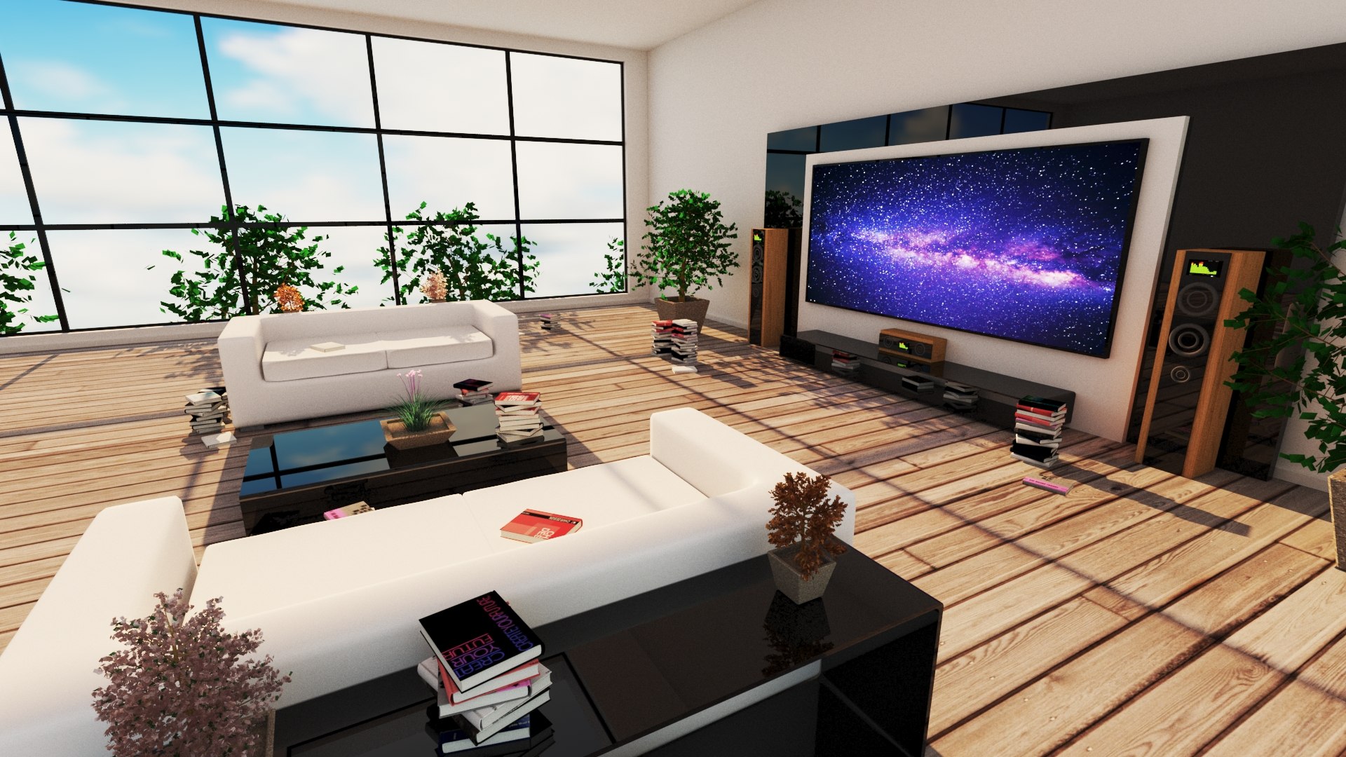 3D model 4 room living - TurboSquid 1678716