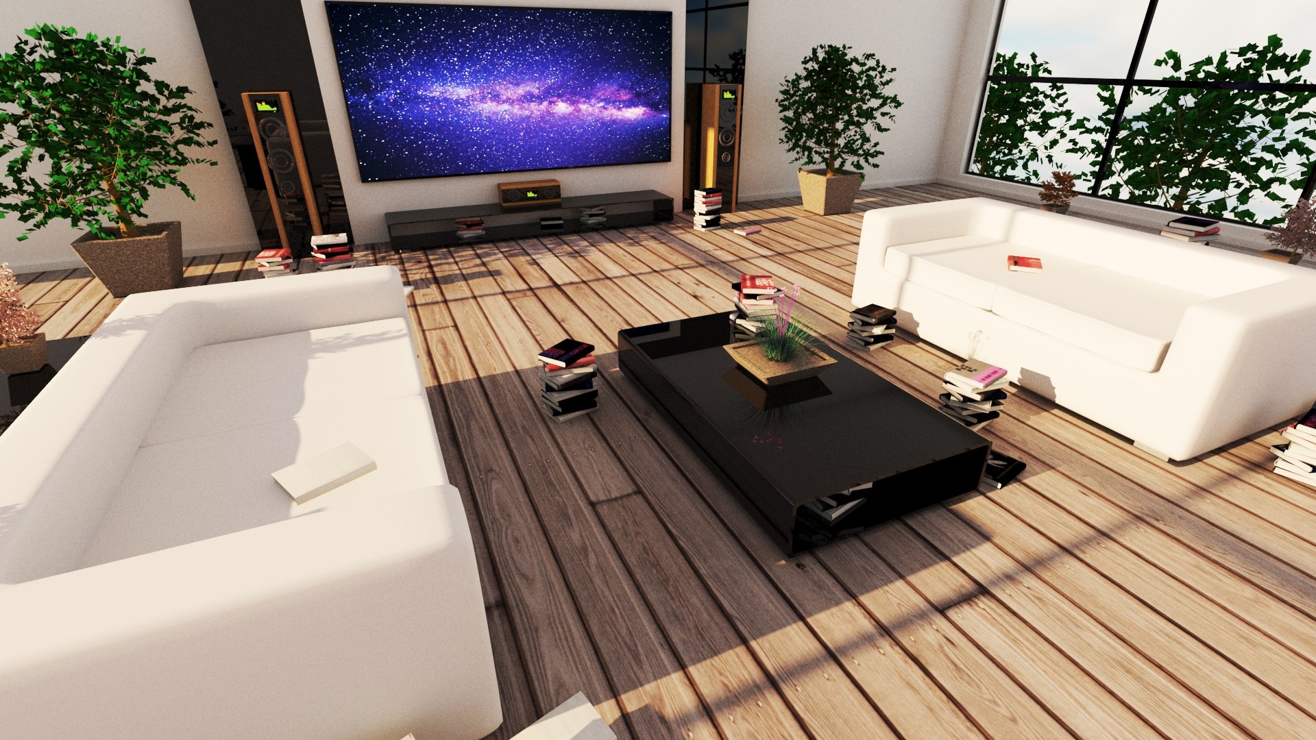 3D model 4 room living - TurboSquid 1678716
