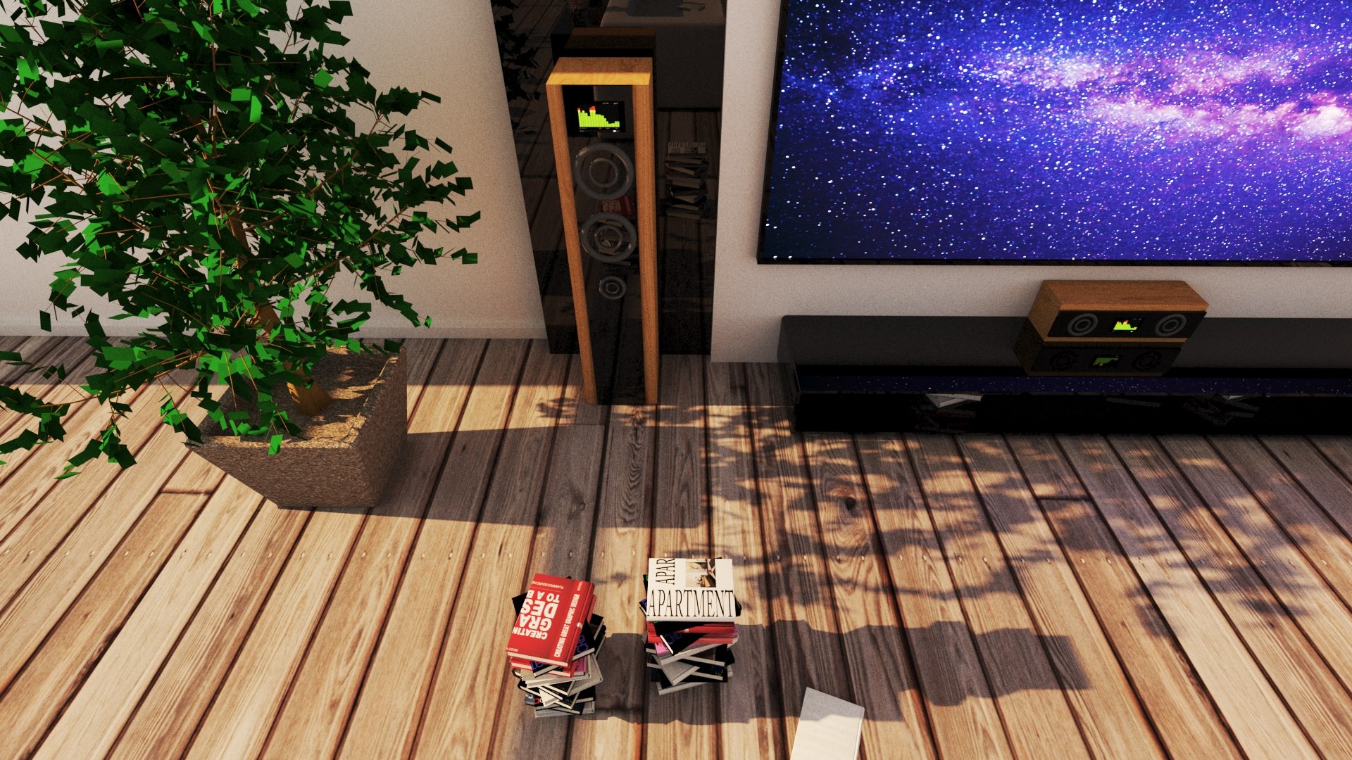 3D model 4 room living - TurboSquid 1678716