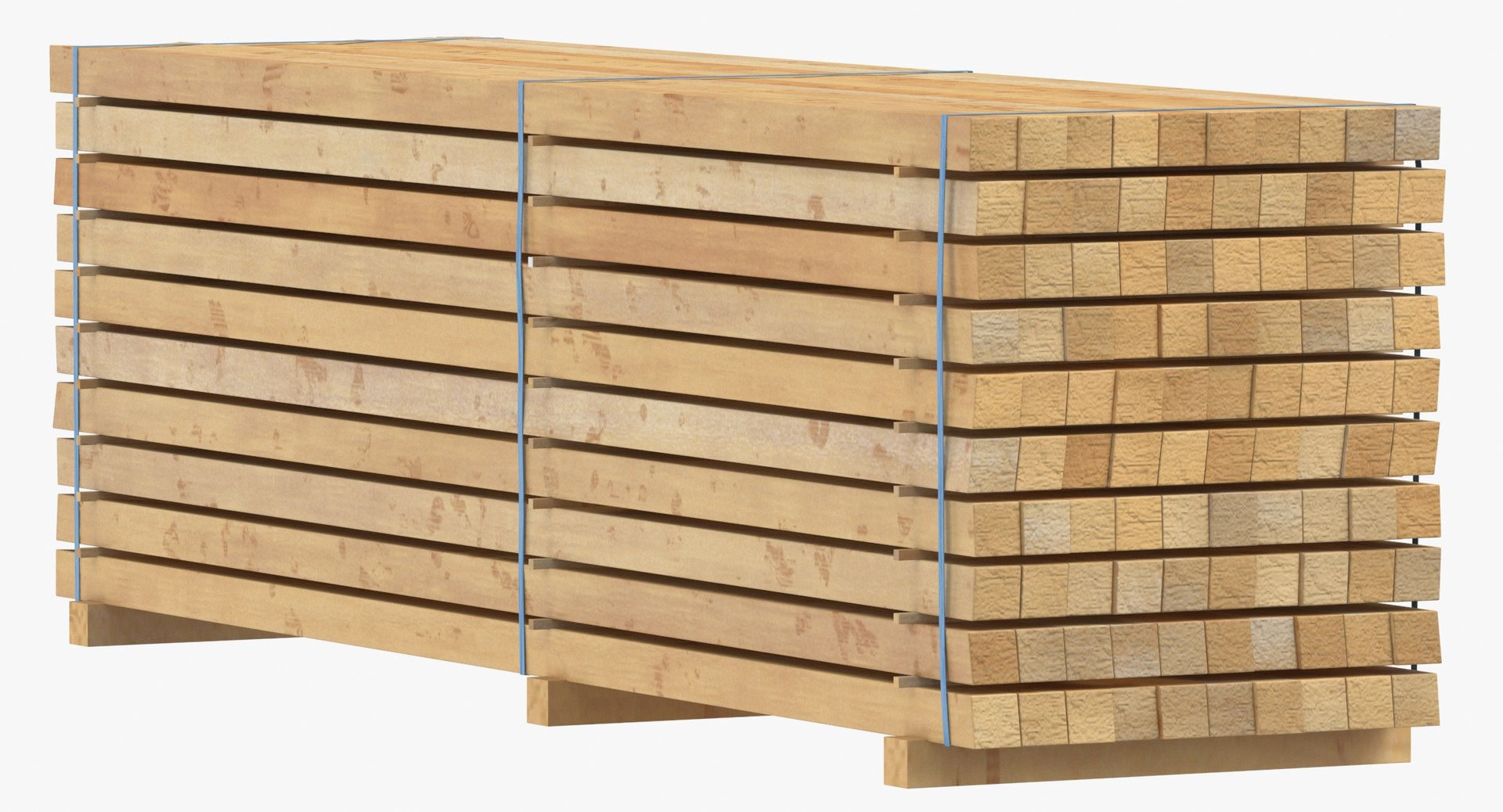 Cargo Timber Long Single and Stacked 3D model - TurboSquid 1969461