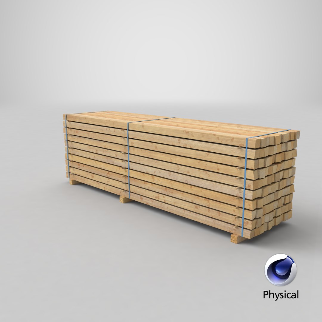 Cargo Timber Long Single and Stacked 3D model - TurboSquid 1969461