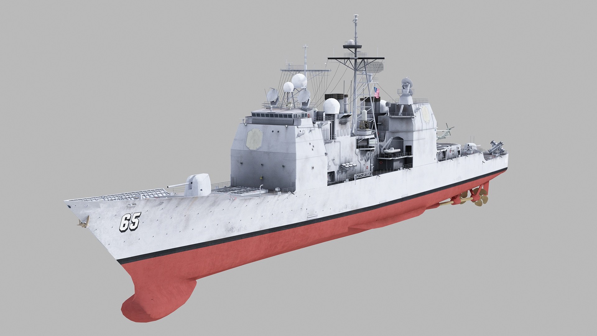 Uss chosin cg-65 ticonderoga class 3D model - TurboSquid 1675299