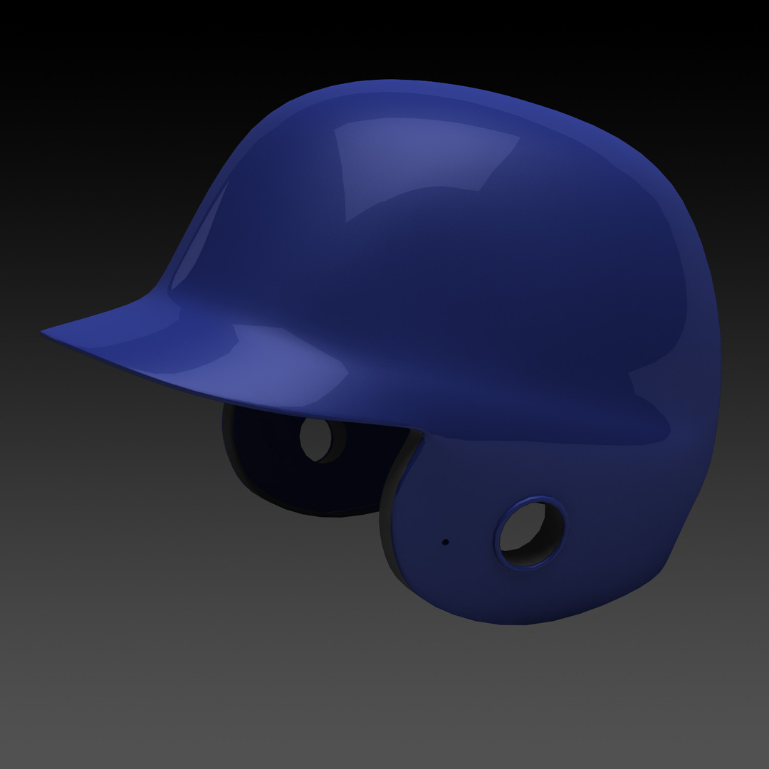 baseball batting helmet 3d model