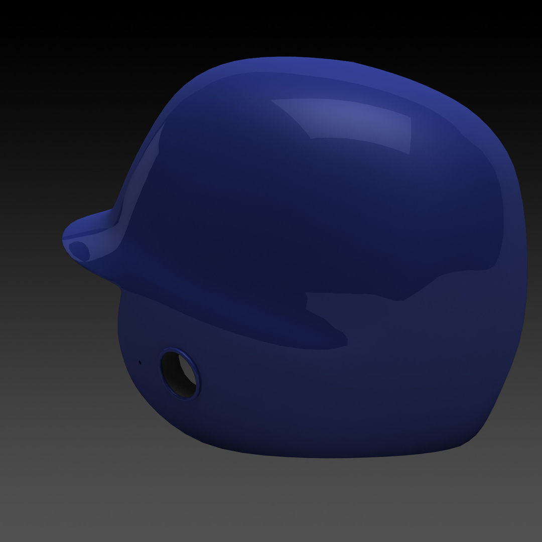 baseball batting helmet 3d model