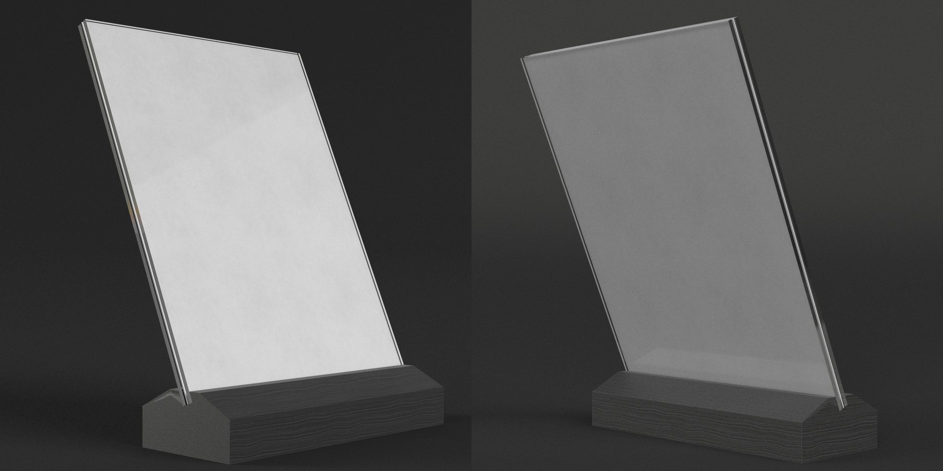 Table Tent Template 6 3D Model - TurboSquid 1431786