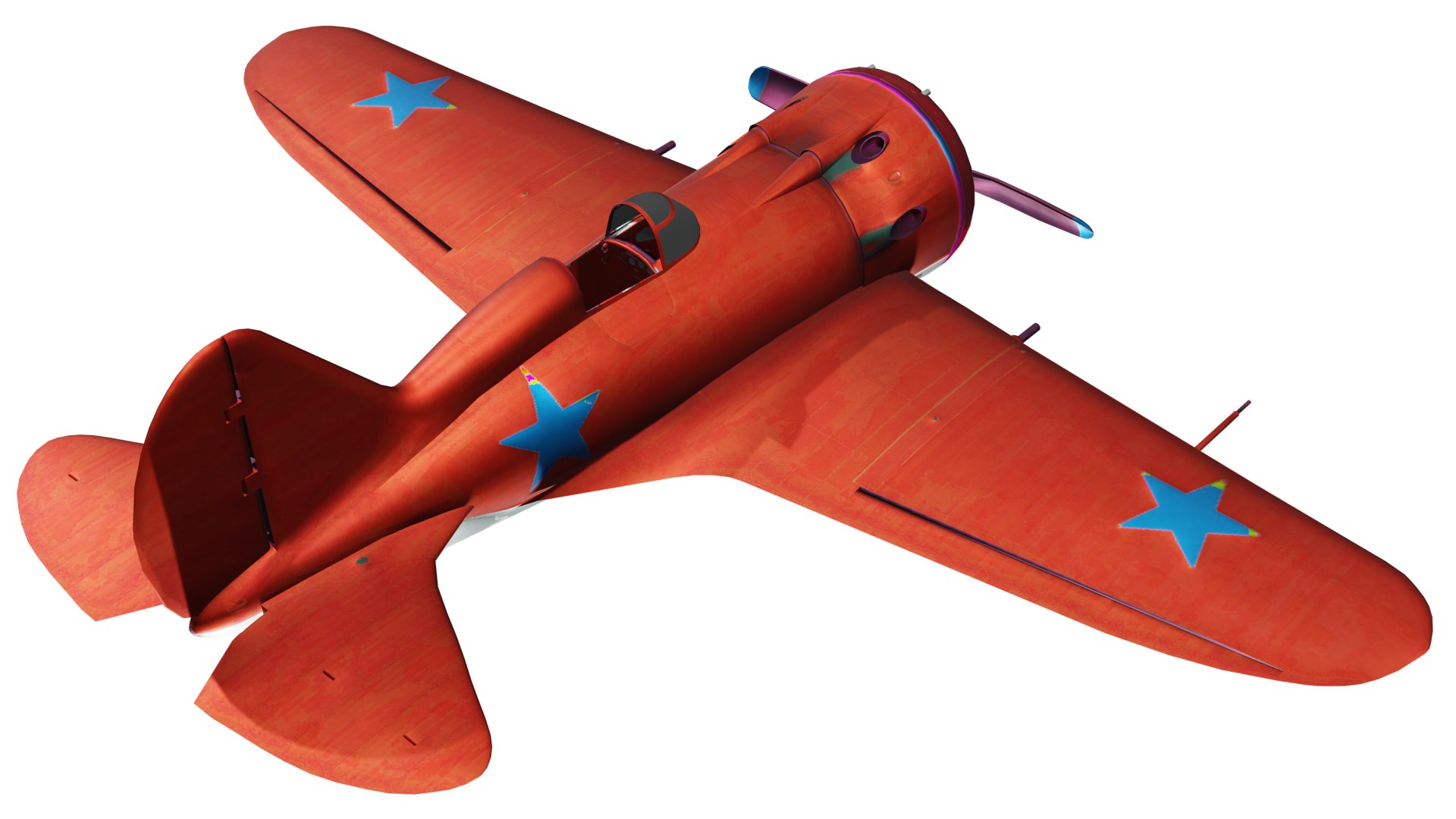 3D Red Airplane - TurboSquid 1853847