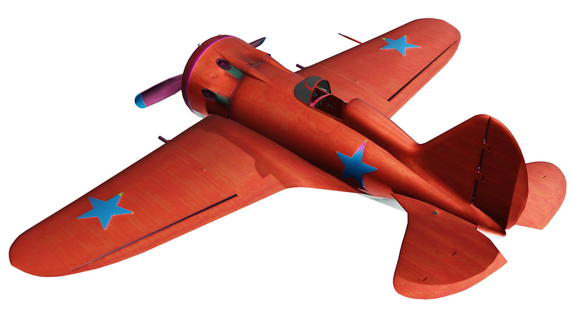 3D Red Airplane - TurboSquid 1853847
