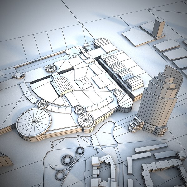3d model dubai city