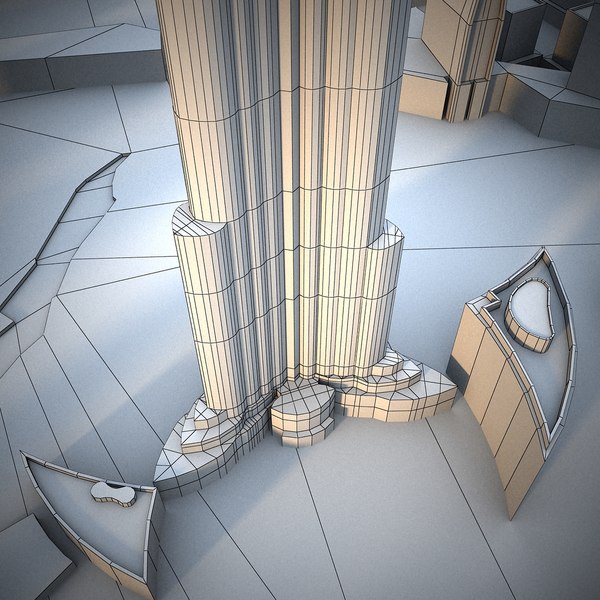 3d model dubai city