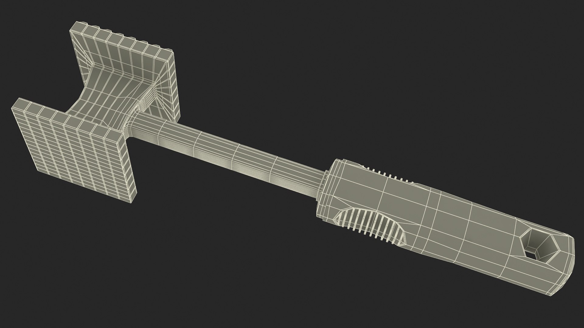 3D Meat Mallet Tenderizer - TurboSquid 2140325