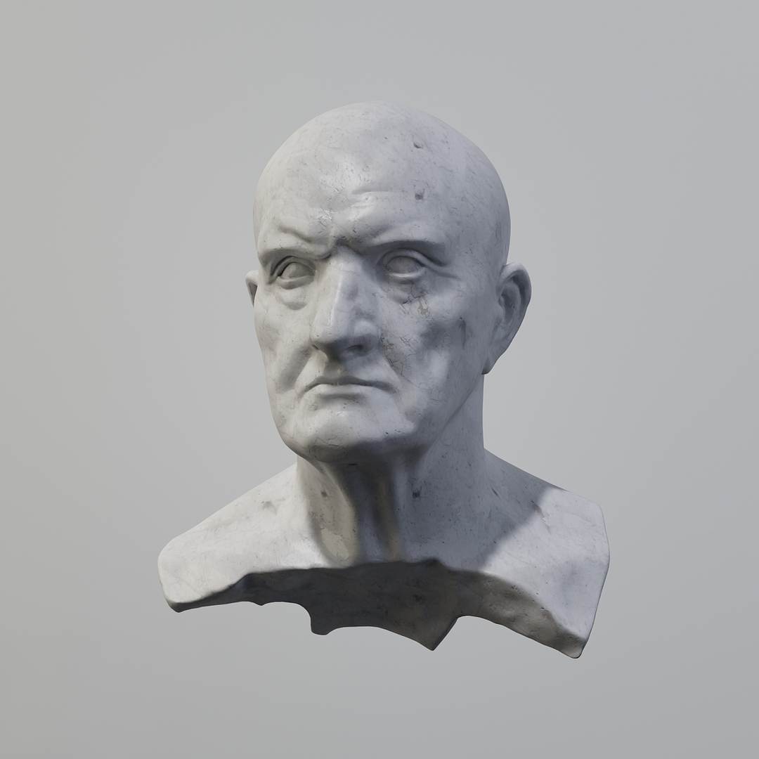Roman Bust 3d Model