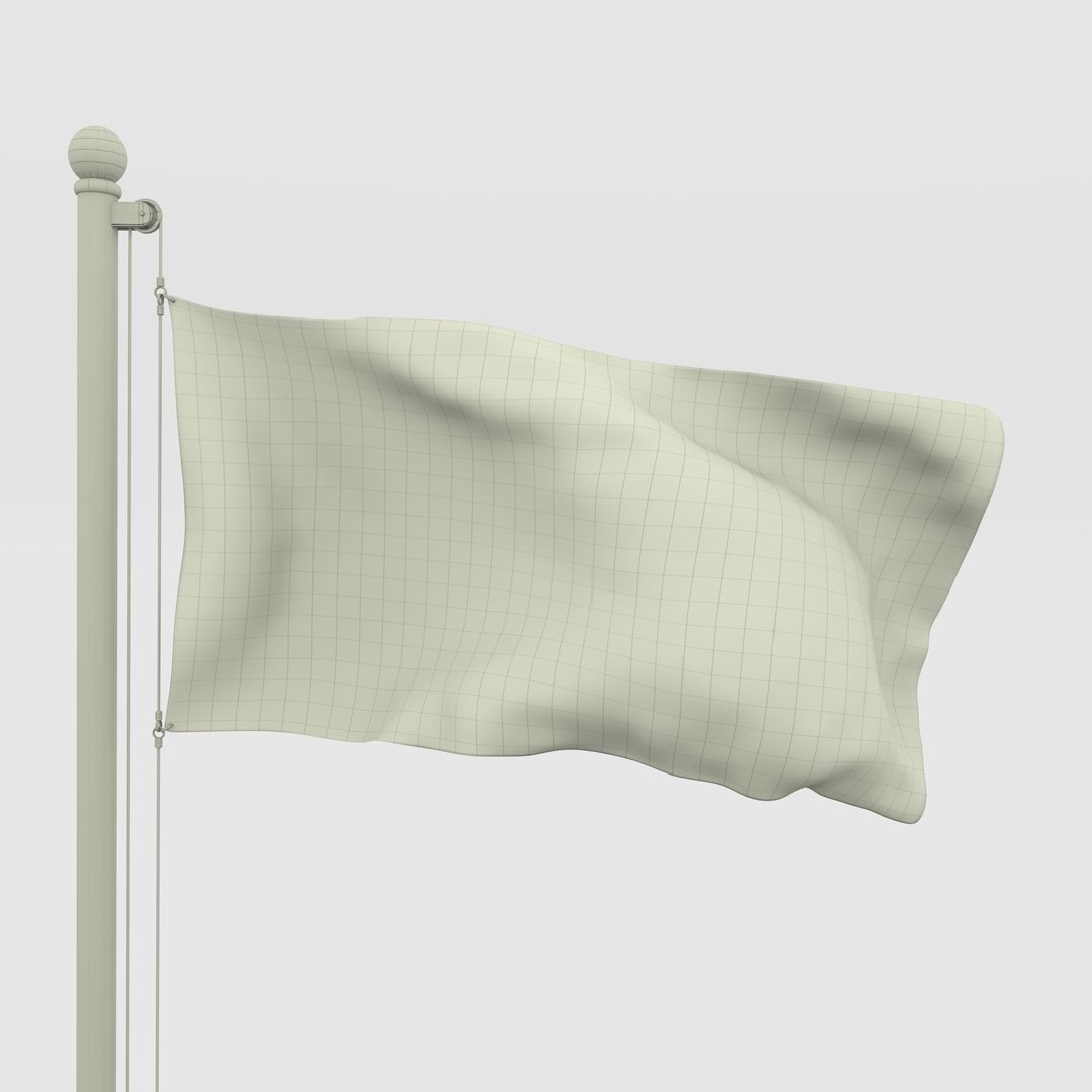 3D flag pole model - TurboSquid 1192126