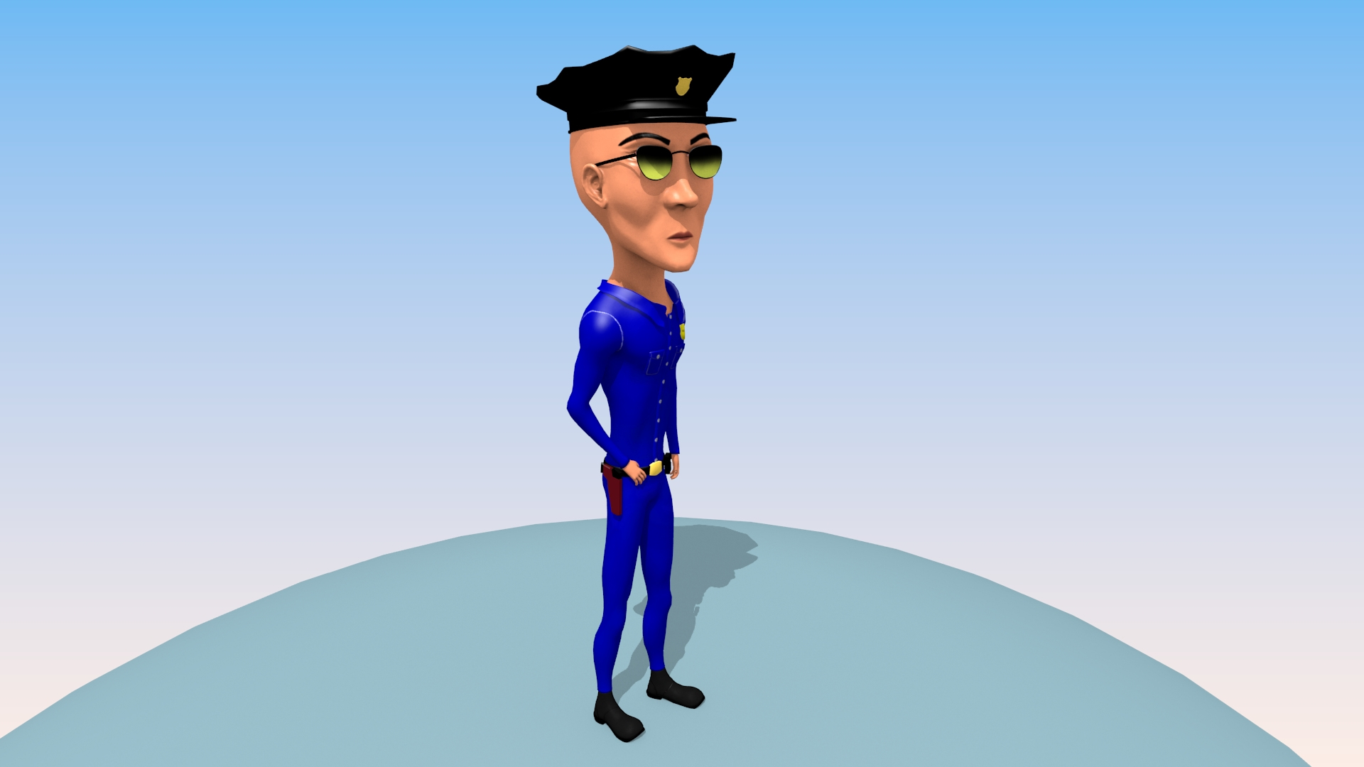 Police Policeman Man 3D - TurboSquid 1365592