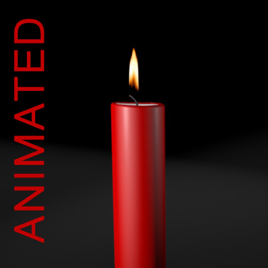 3d model candle flame