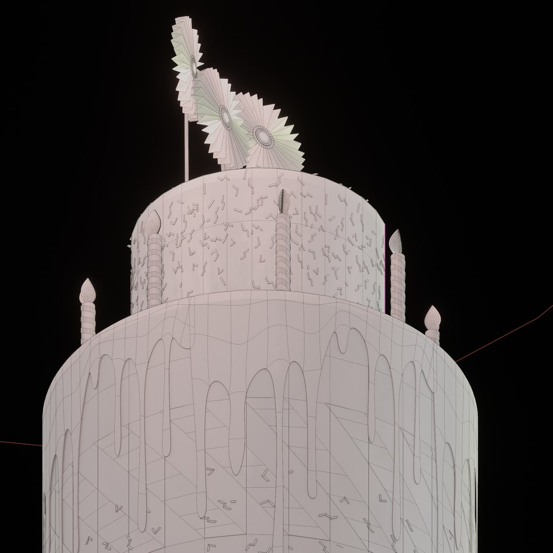 Stylized Paper Cake Model - TurboSquid 1820755