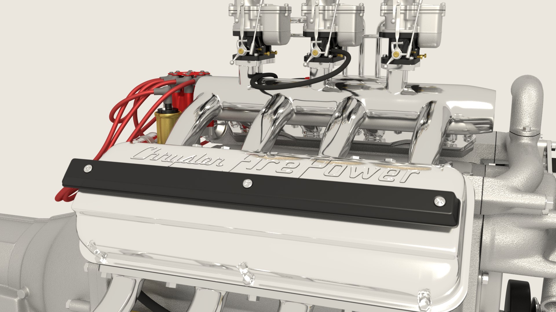 3d Model Hemi Engine Transmission