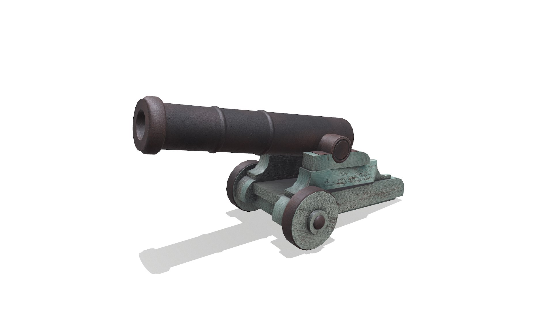 Free Old Cannon Low-poly PBR 3D Model - TurboSquid 2142160