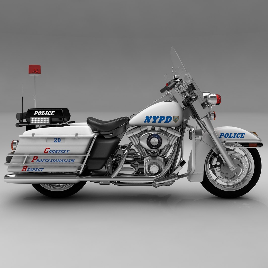 3ds Max Nypd Motorcycle