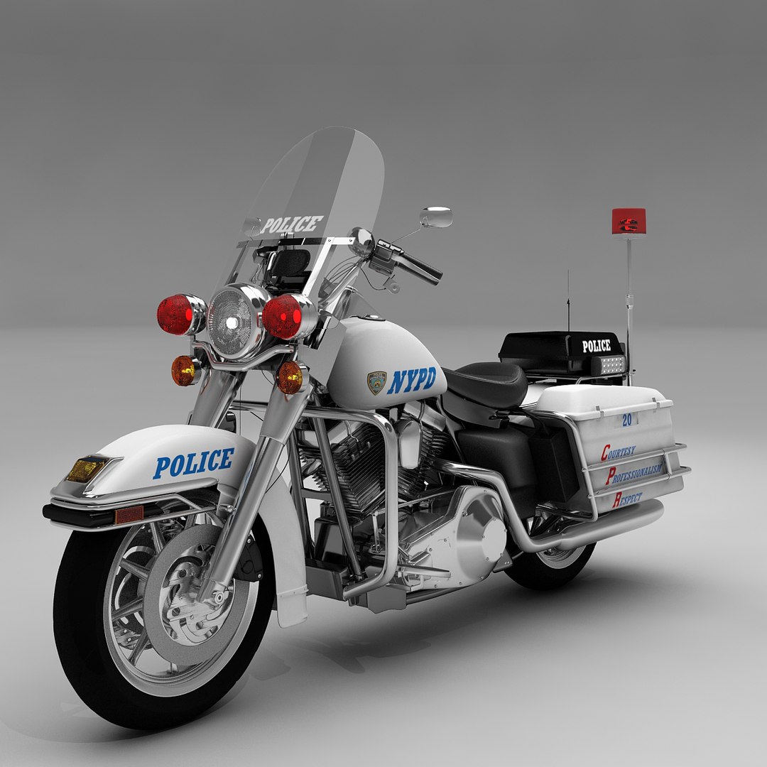 3ds Max Nypd Motorcycle