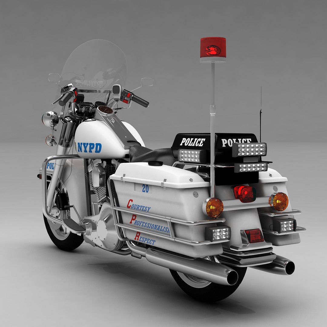 3ds Max Nypd Motorcycle