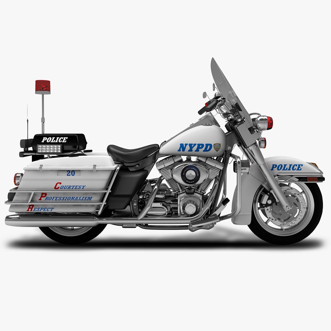 3ds Max Nypd Motorcycle