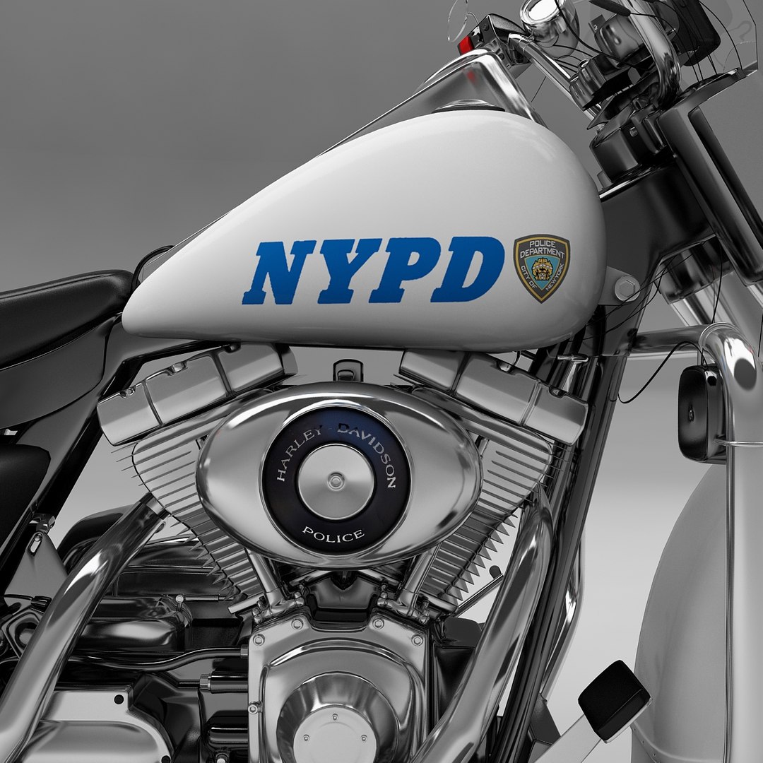 3ds Max Nypd Motorcycle