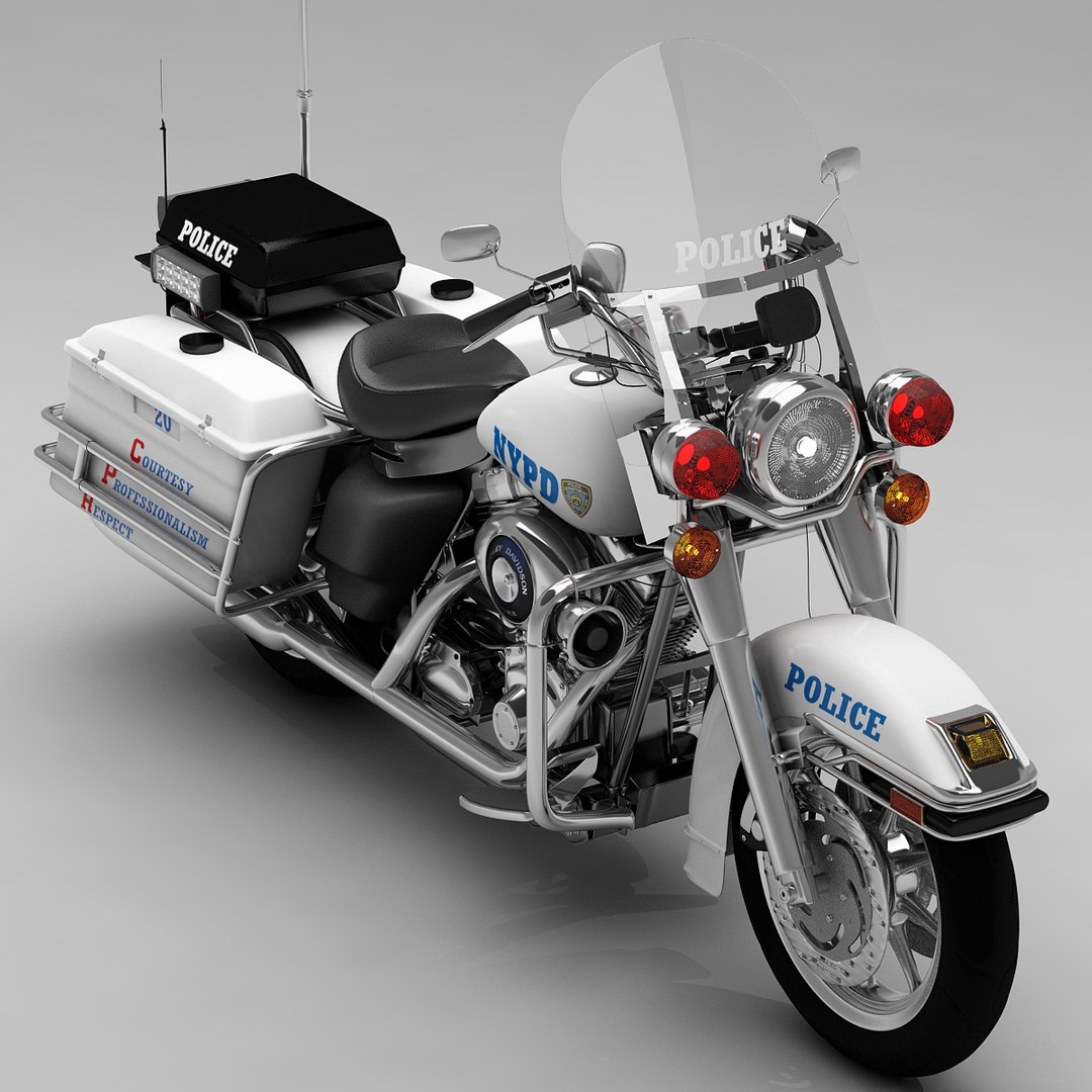 3ds Max Nypd Motorcycle