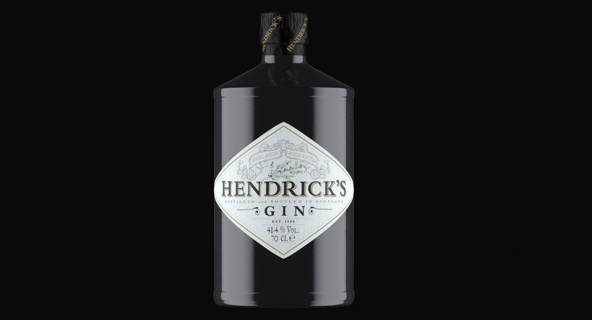 Hendrick S Gin Bottle 3D - TurboSquid 1383727